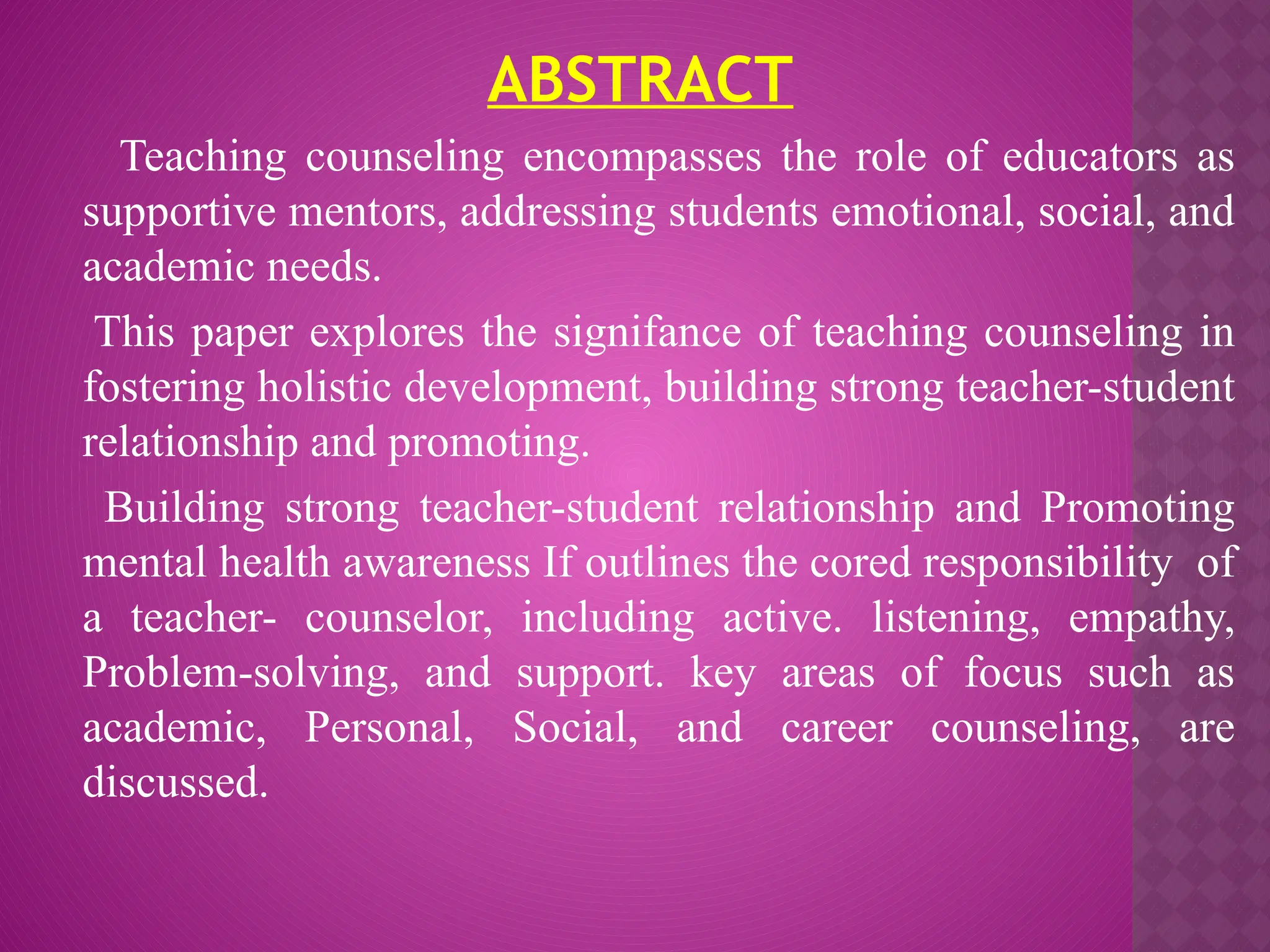 SANTHOSH C R__Role of teaching counseling #TMAP#.pptx