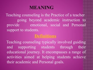 SANTHOSH C R__Role of teaching counseling #TMAP#.pptx
