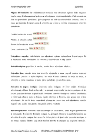 GIMP - HERRAMIENTAS | DOCX