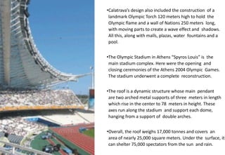 SANTIAGO CALATRAVA. Spanish architect structural engineer, sculptor and ...