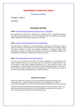 Trabajos de Estructura de Datos | DOCX