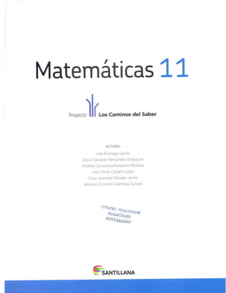 Santillana Los Caminos Del Saber Matematicas 11 Compress Pdf