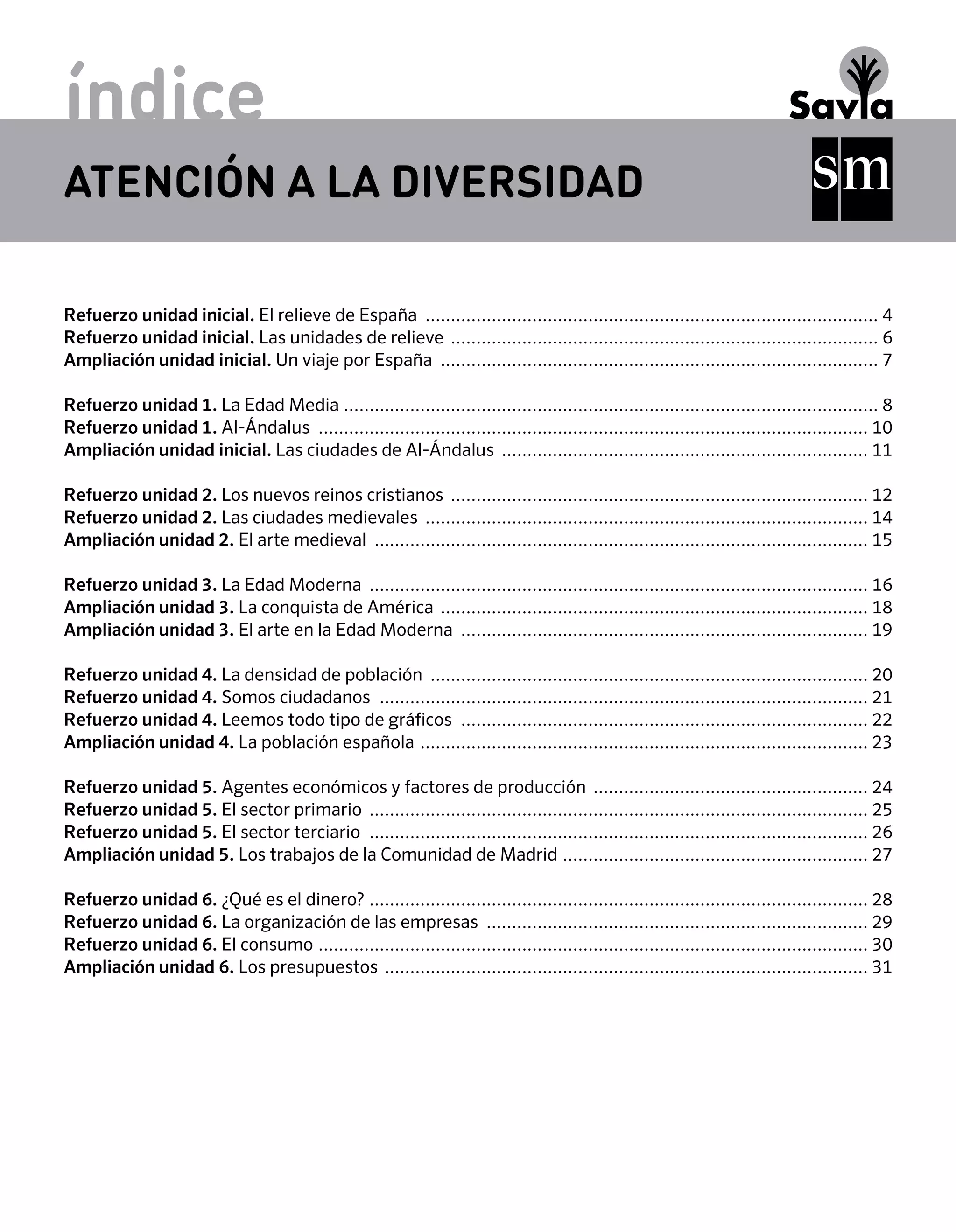 Santillana quinto-atencion-diversidad-sociales-savia- | PDF