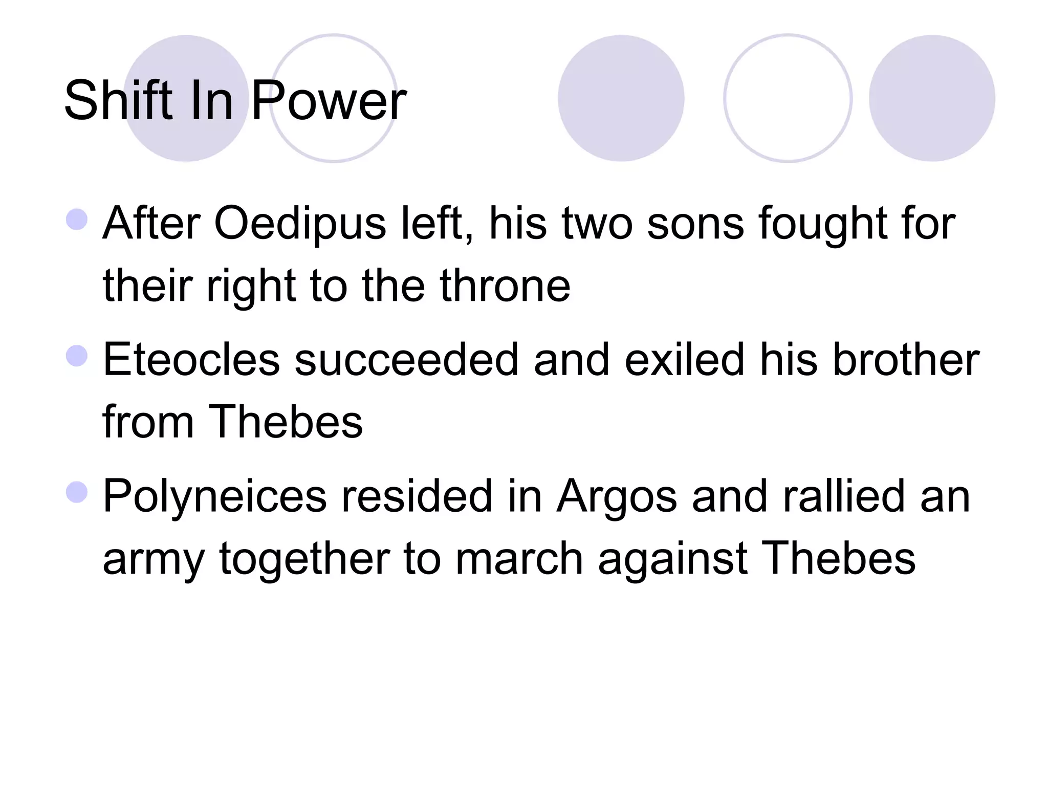 The Royal House of Thebes | PPT