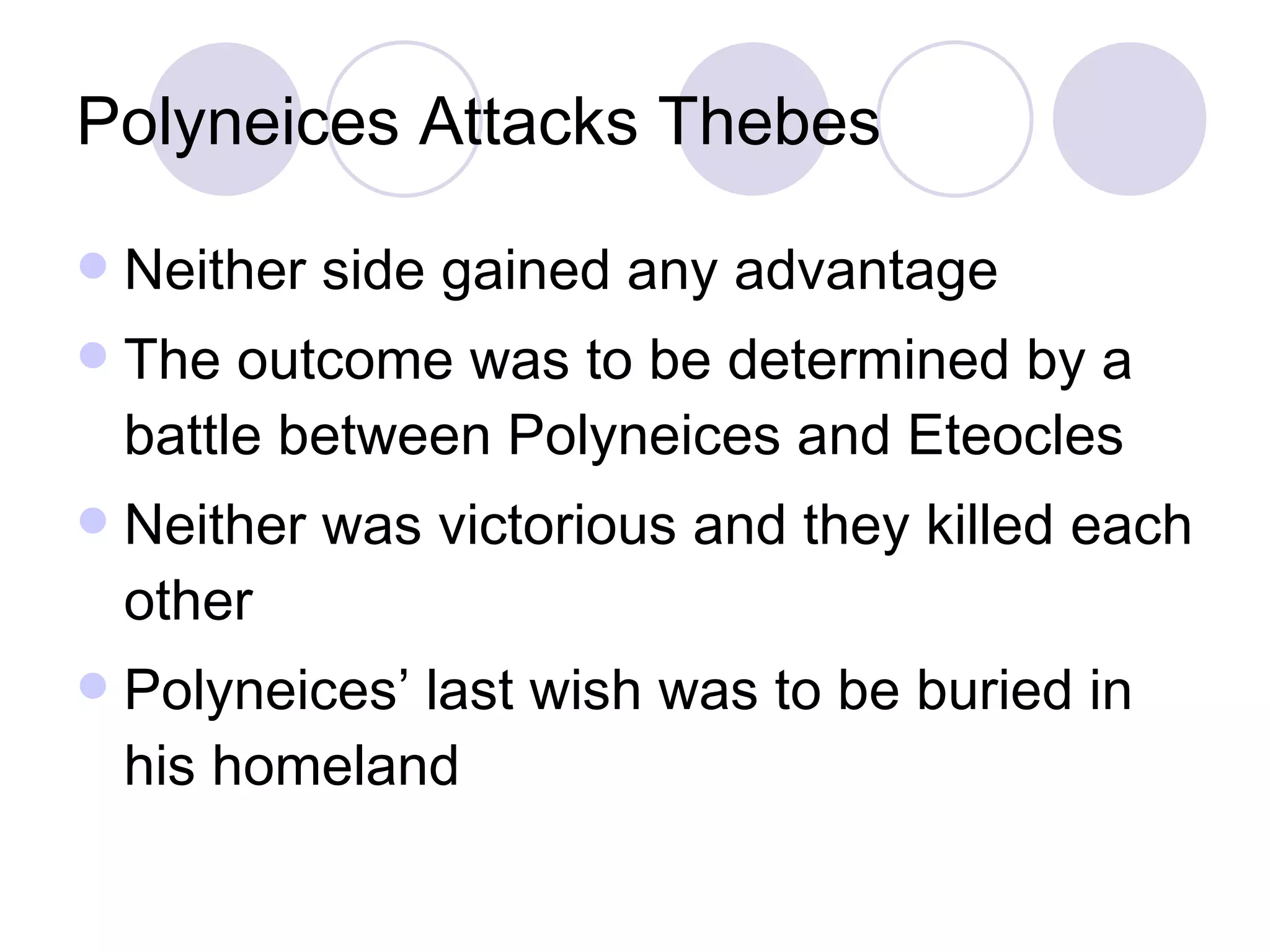 The Royal House of Thebes | PPT