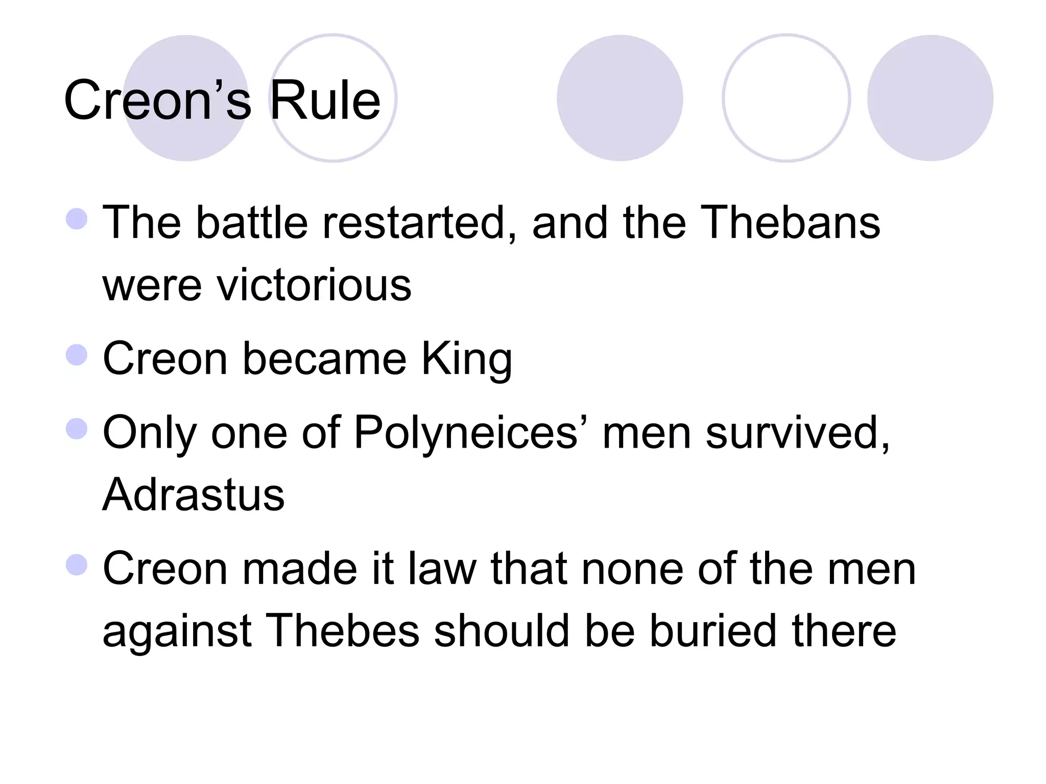 The Royal House of Thebes | PPT