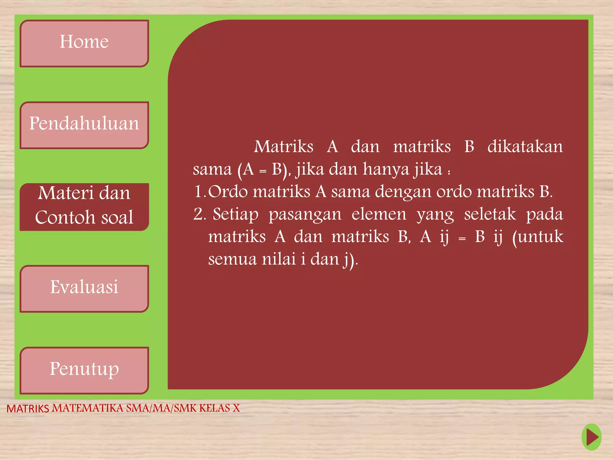 PPT Matriks | PPTX