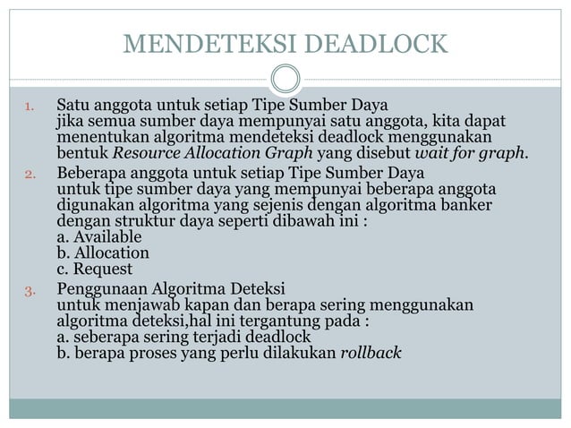Santi Yuliana - Deadlock | PPT