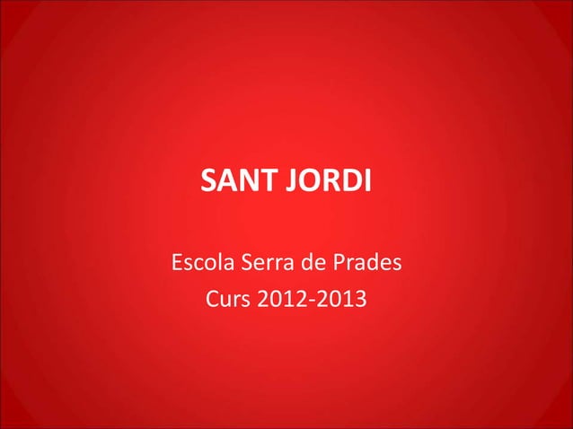 Sant jordi | PPT