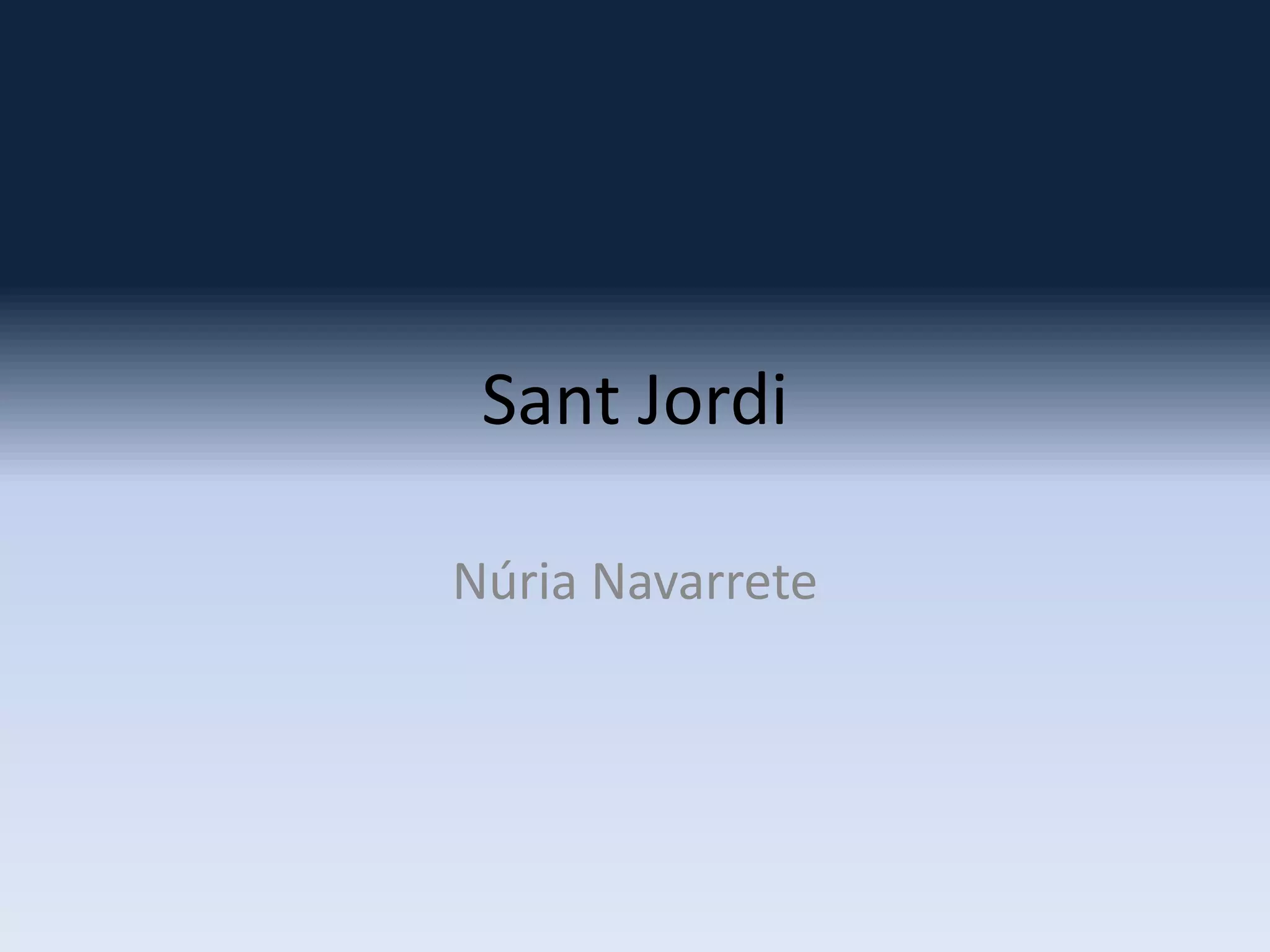 Sant jordi | PPT