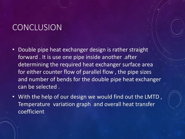 Double Pipe Peat Exchanger | PPTX