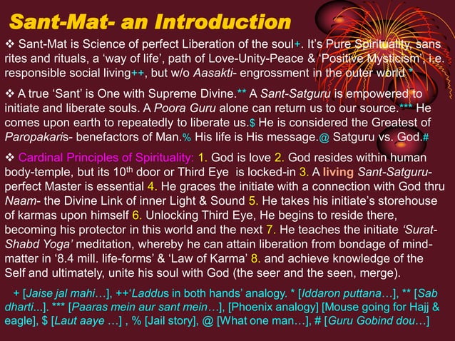 Sant mat ppt | PPT