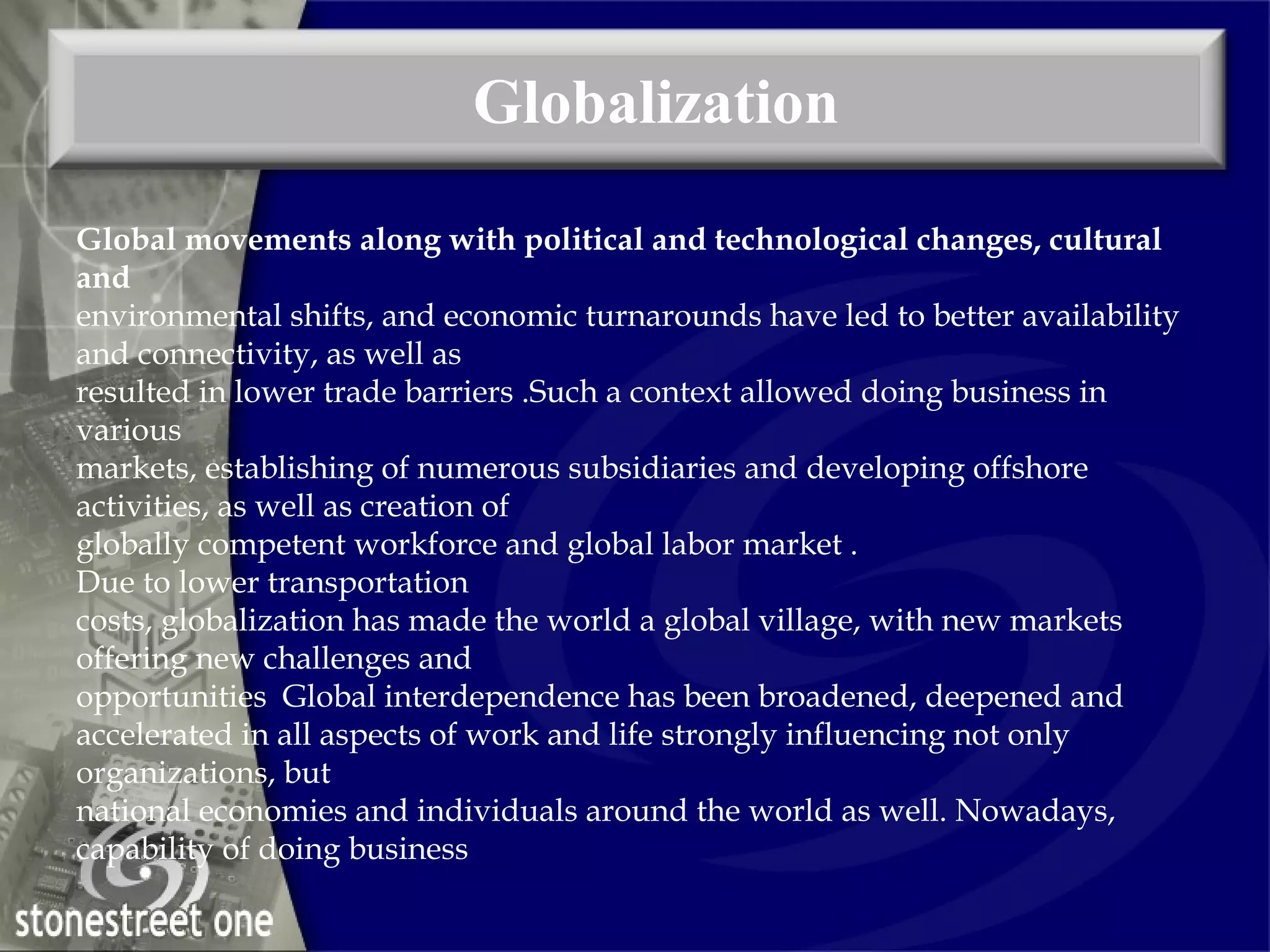 Current Trends in Business Organisation | PPT