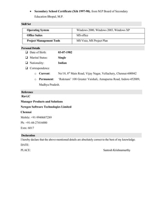 Santosh Cv