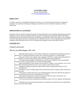 Santosh gadia resume | DOCX