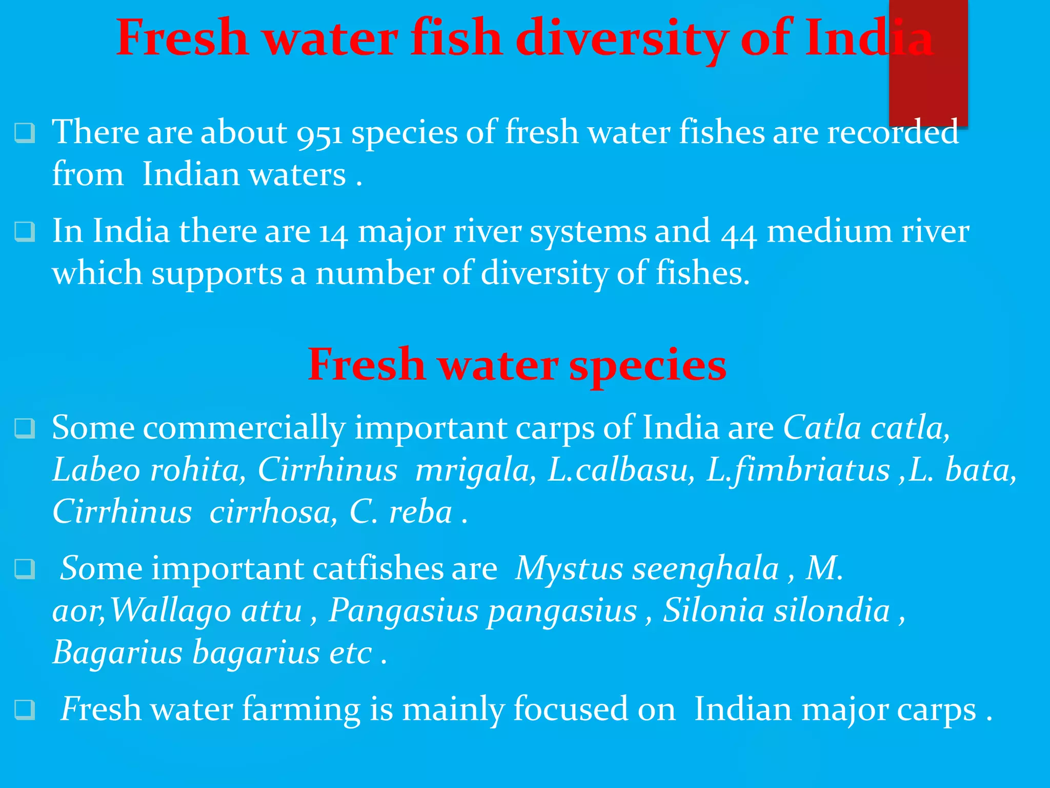 Fish Biodiversity and Conservation | PPTX