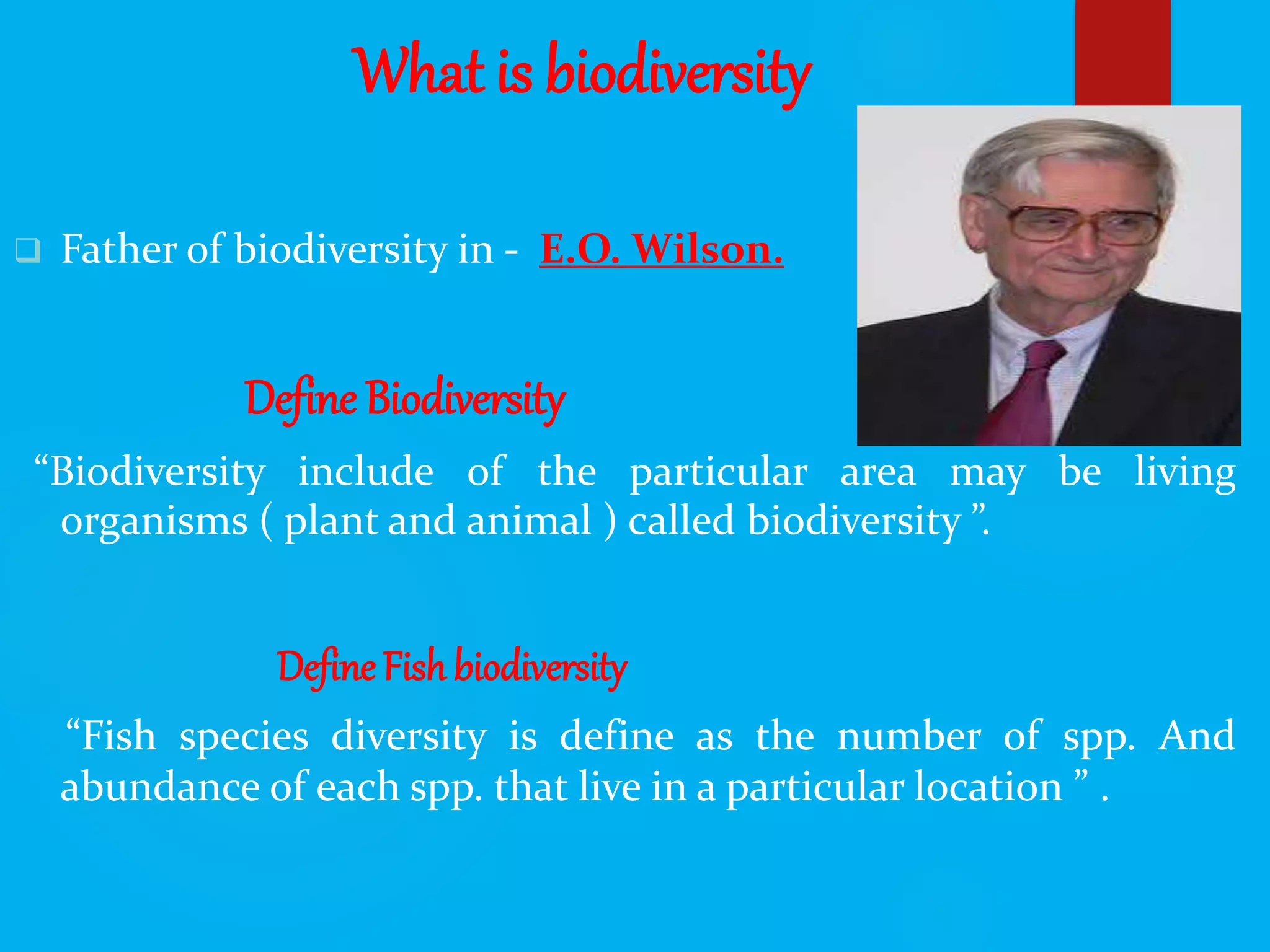 Fish Biodiversity and Conservation | PPTX