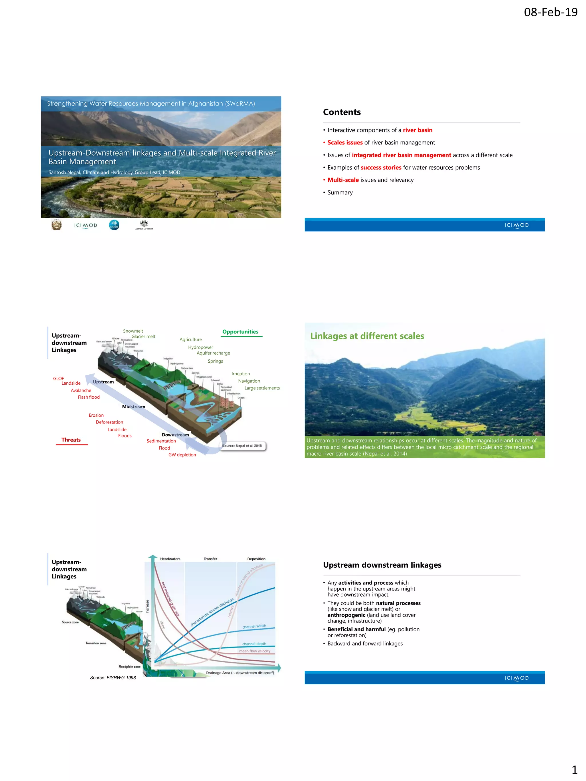 SWaRMA_IRBM_Module1_#3, Upstream-Downstream linkages and Multi-scale IRBM, Santosh Nepal | PDF