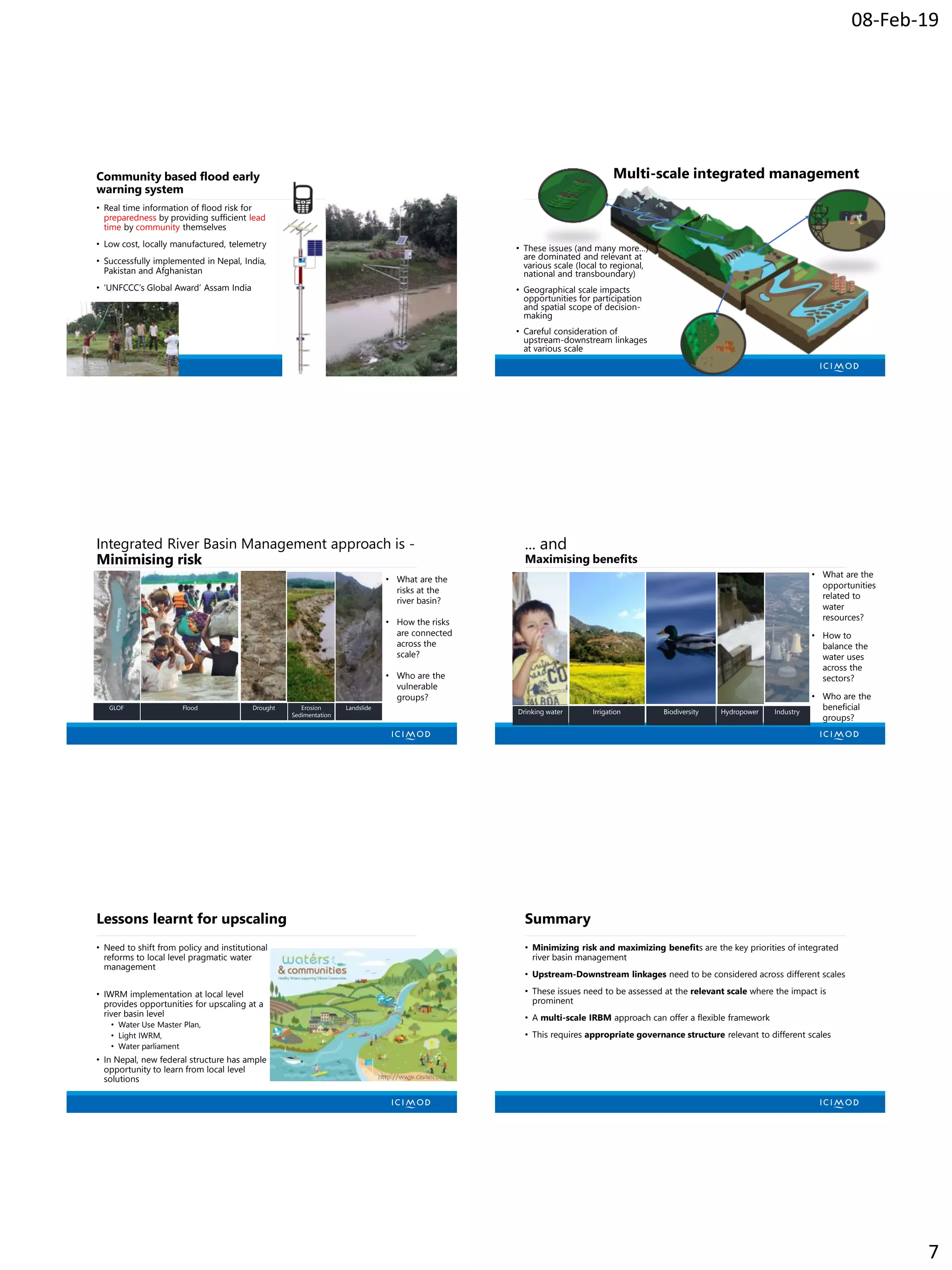 SWaRMA_IRBM_Module1_#3, Upstream-Downstream linkages and Multi-scale IRBM, Santosh Nepal | PDF