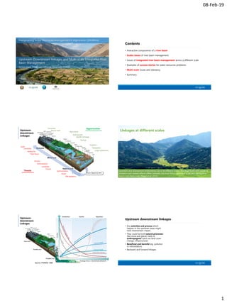 SWaRMA_IRBM_Module1_#3, Upstream-Downstream linkages and Multi-scale ...