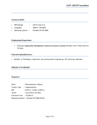 Santosh Resume | PDF