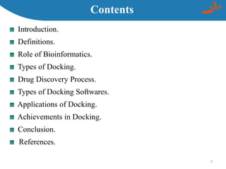 MOLECULAR DOCKING AND RELATED DRUG DESIGN ACHIEVEMENTS | PPTX