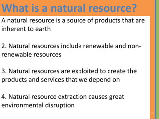 Natural Resources Presentation | PPTX
