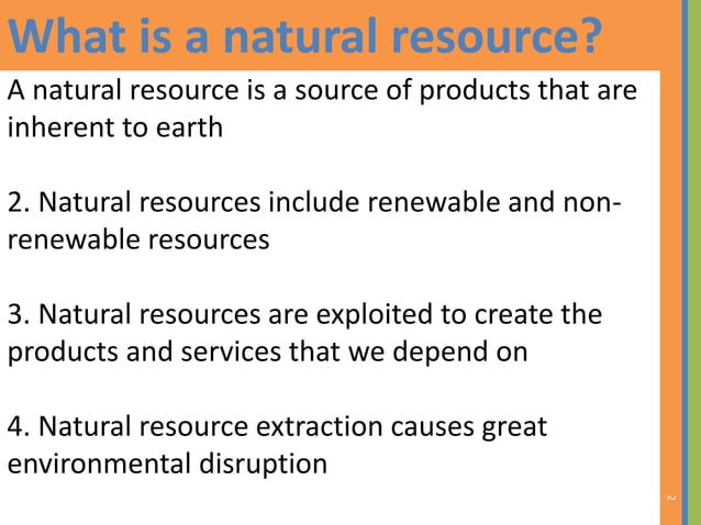 Natural Resources Presentation | PPTX