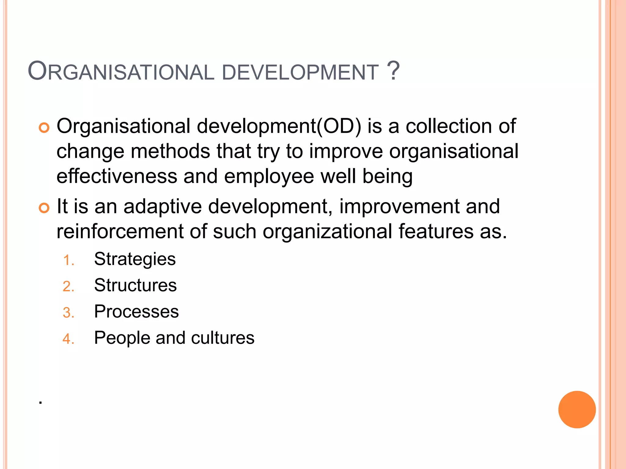 organisational development | PPTX