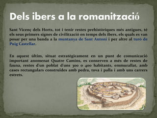 Història de Sant Vicenç dels Horts | PPT