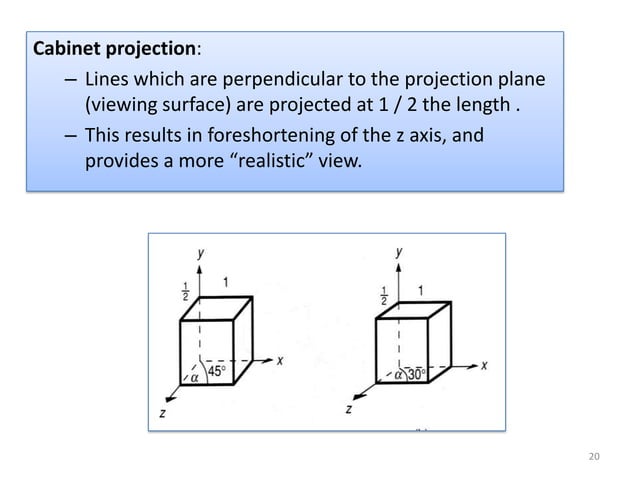 Projection In Computer Graphics Pptx 3 D Graphics Computer Software And Applications
