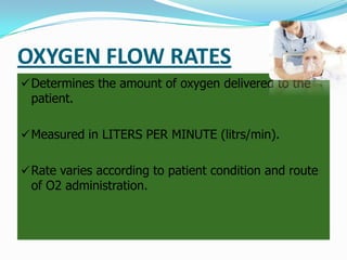 oxygen therapy | PPTX