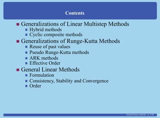 General linear methods | PDF