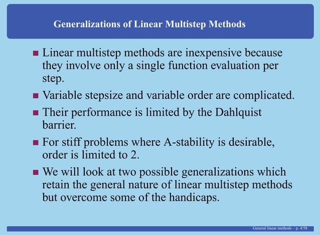 General linear methods | PPT