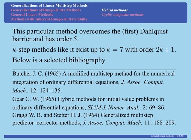 General Linear Methods Ppt