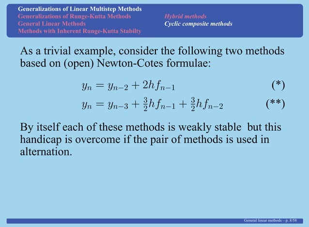 General linear methods | PPT