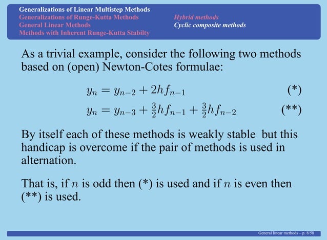General linear methods | PPT