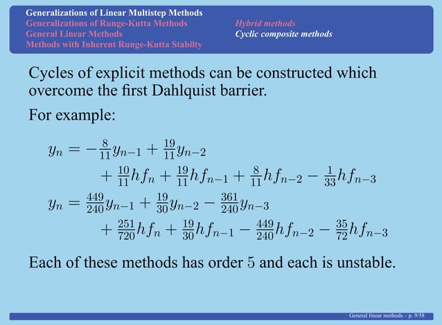 General linear methods | PPT