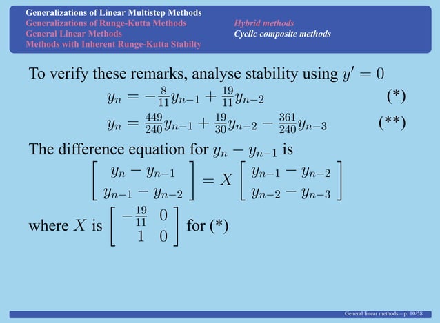 General linear methods | PPT