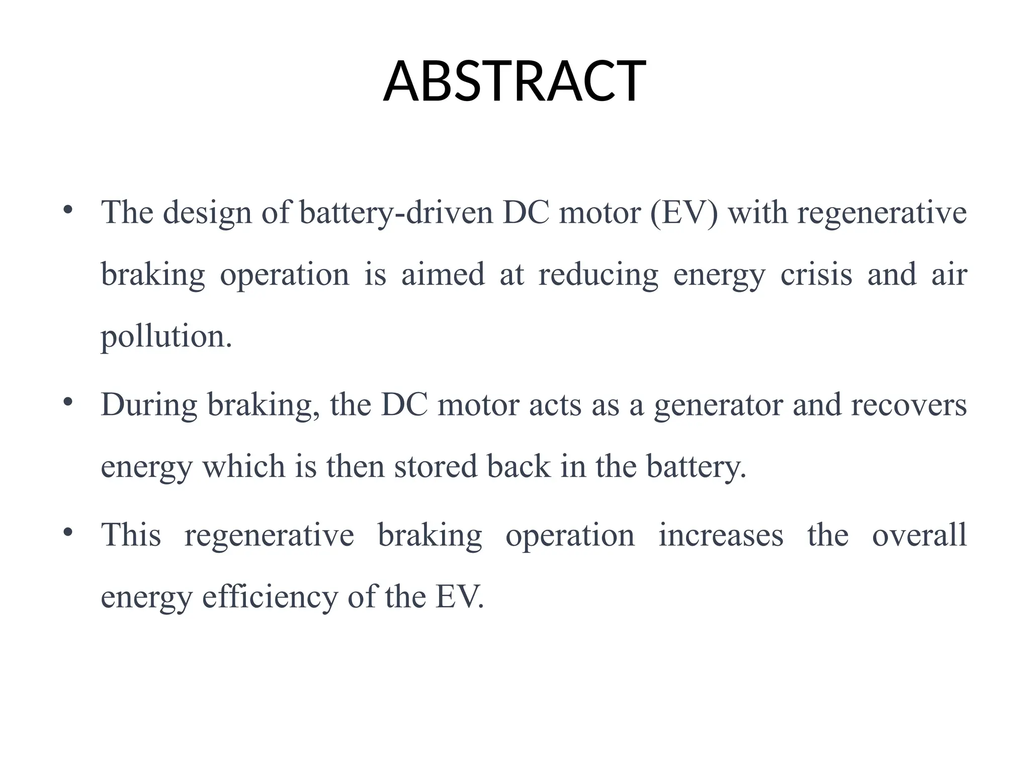 implementation on Regenerative braking.pptx | Green Vehicles | Auto Type