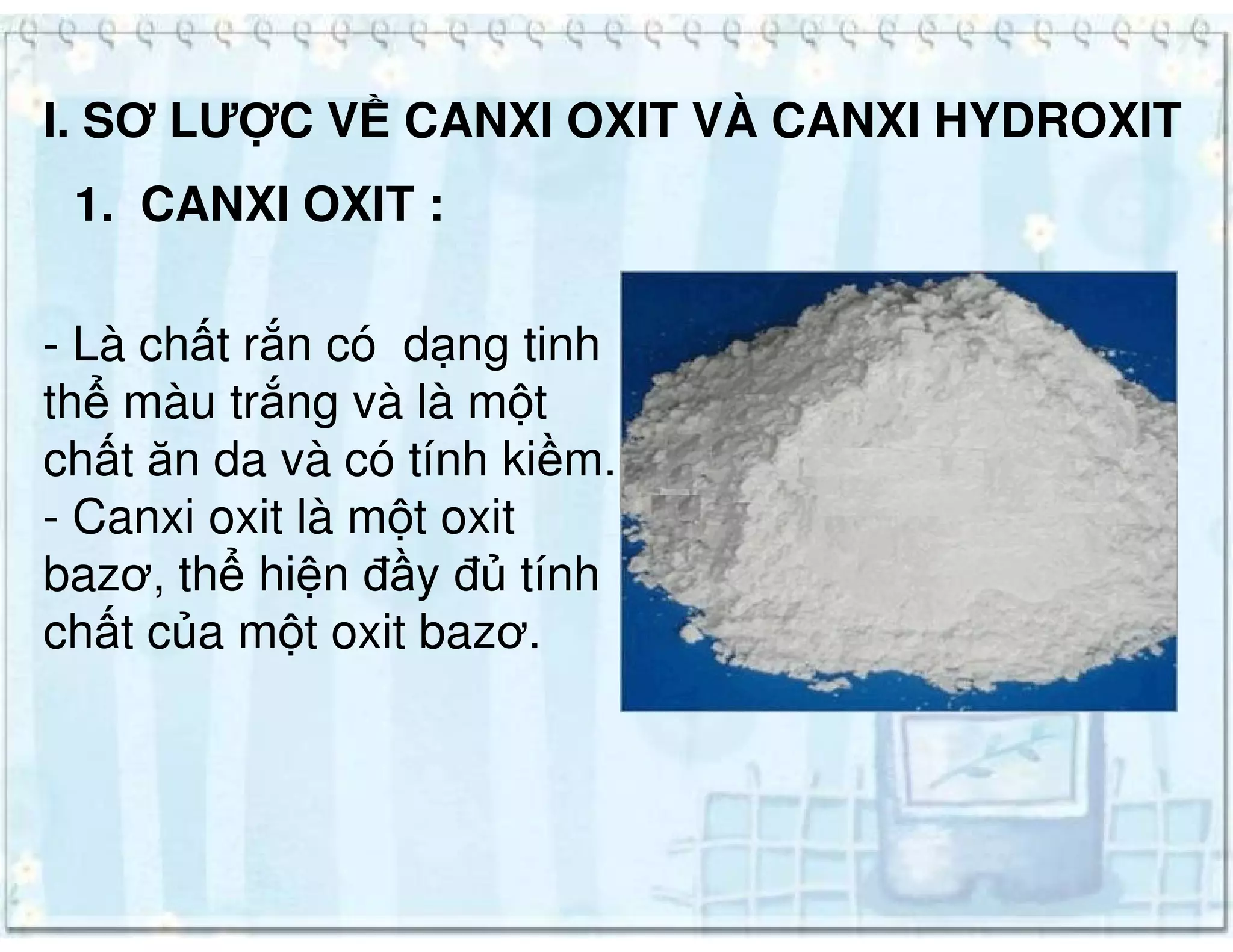 San xuat canxi oxit canxi hydroxit kali clorat kali peclorat kali ...