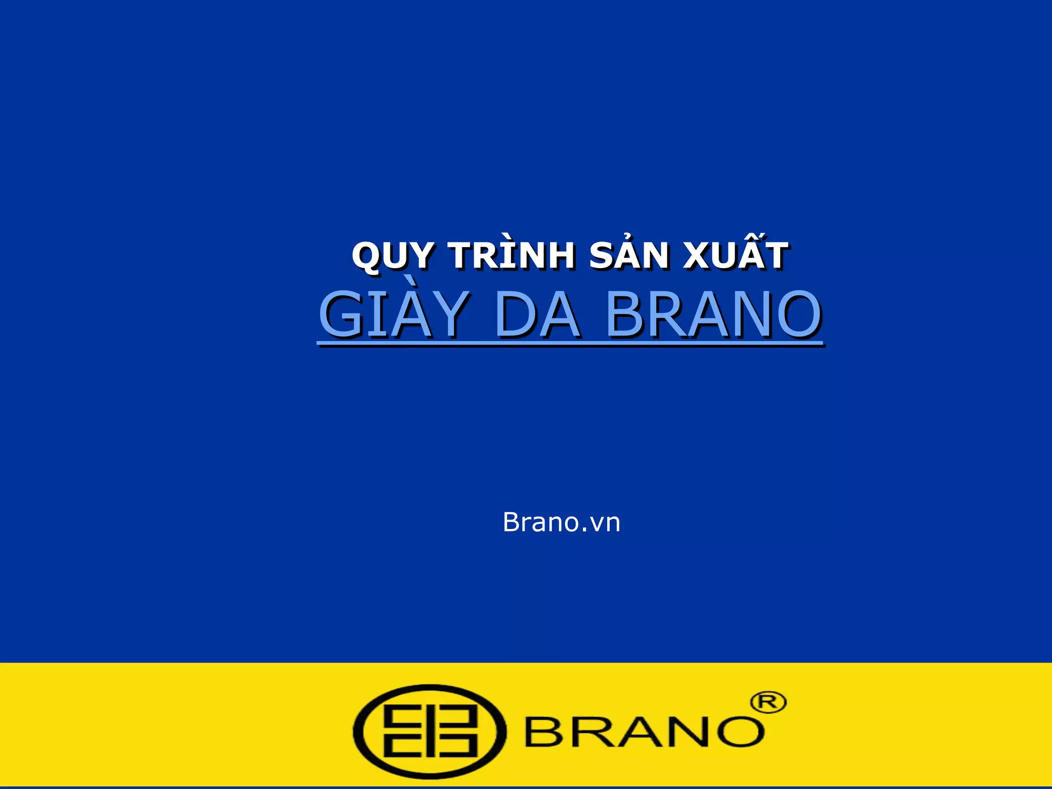 San xuat giay brano | PPTX