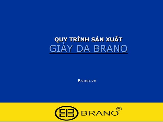 San xuat giay brano | PPTX