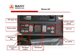 SANY AC TRAINING Testing and adjust Denso AC | PDF