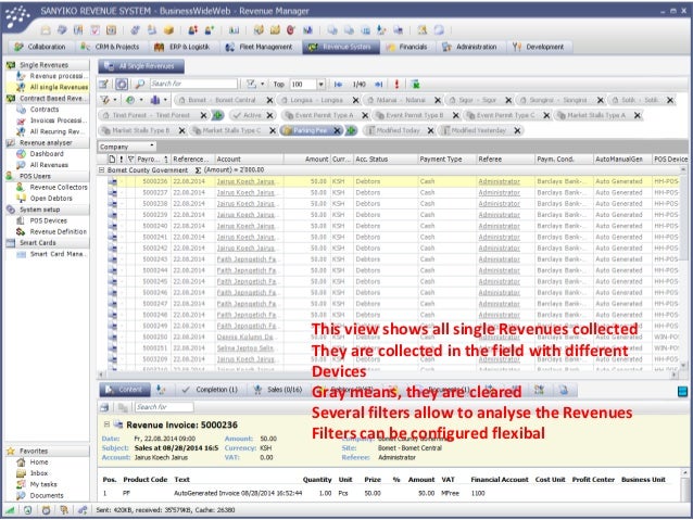 Sanyiko ERP Revenue Collection System