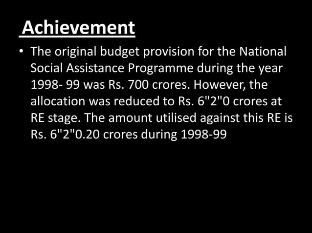 Sany national social assistance scheme (nsas) | PPTX | Government ...