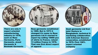 History of Garments RMG Industry in Bangladesh .pptx