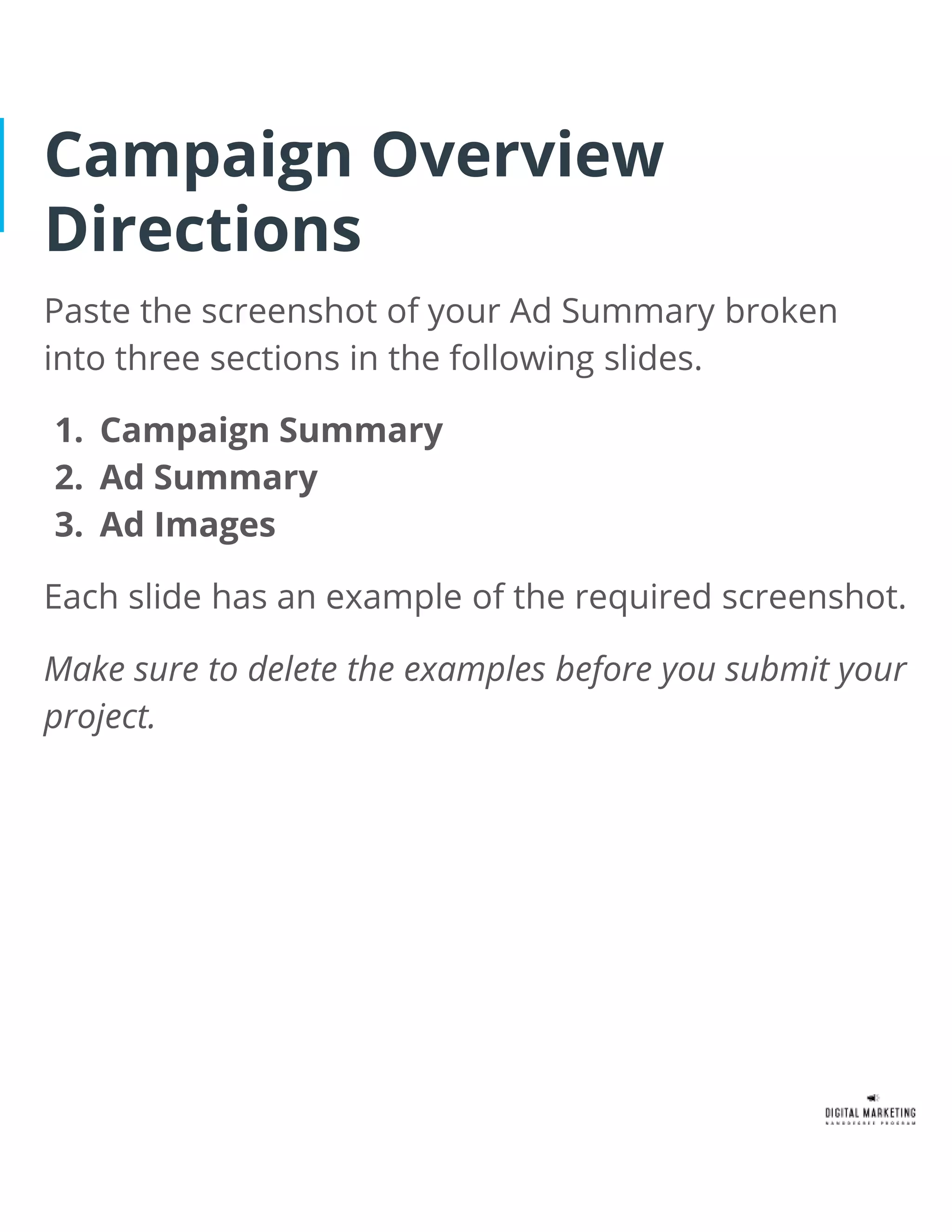 Udacity Project 3 Part 1 Social Media Advertising | PPTX