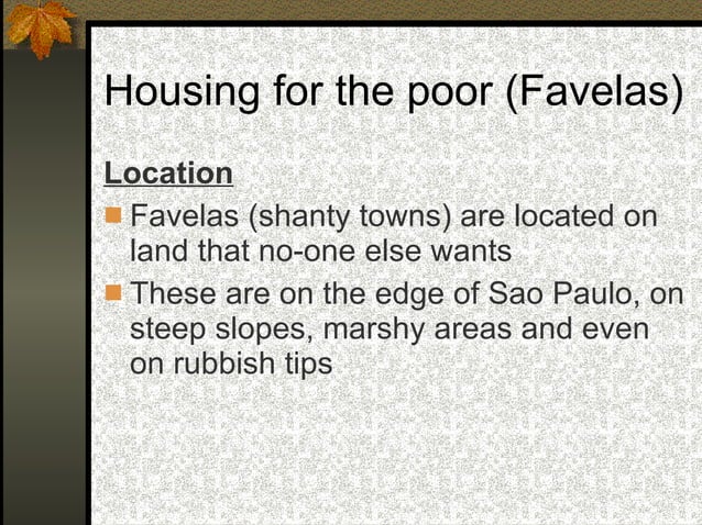 Sao Paulo An Example Of An Ledc | PPT