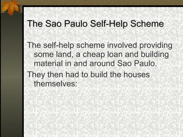 Sao Paulo An Example Of An Ledc | PPT
